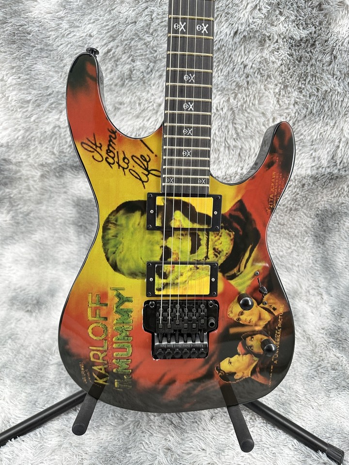 Kirk Hammett Karloff Mummy Electric Guitar Black Hardware Solid Body | eBay