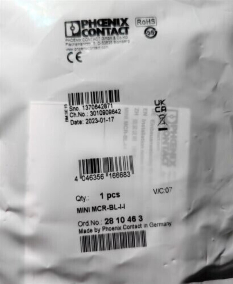 1pcs New Phoenix Contact MINI MCR-BL-I-I 2810463 Isolator | eBay