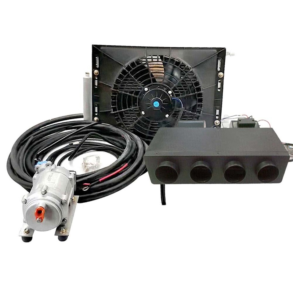DC 12V Cool&Heat Underdash Electric Air Conditioner Universal Auto Car ...