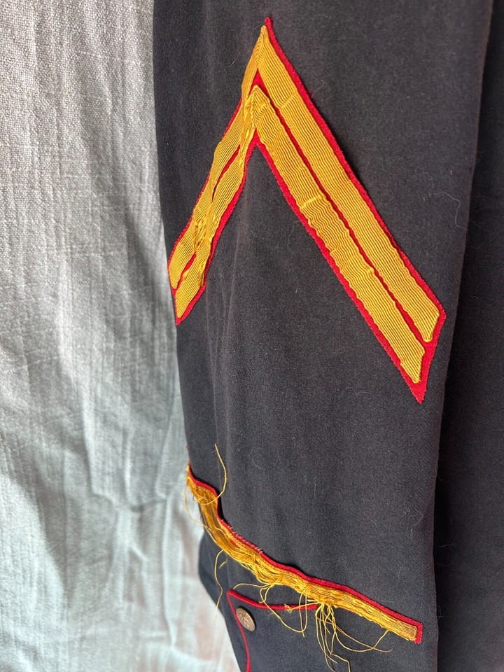 WW1 Era Named 5th Marines USMC Dress Blue Jacket, Uniform With French ...