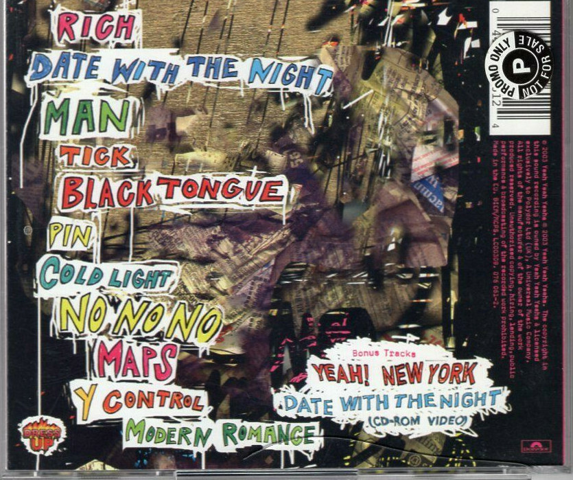 YEAH YEAH YEAHS ~ Fever To Tell ~ 2003 UK 13-track special edition ...