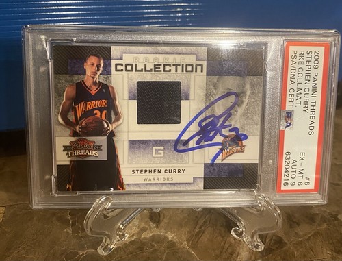 2009 Panini Threads Stephen Curry Auto ROOKIE RC /250 Warriors PSA/DNA ...