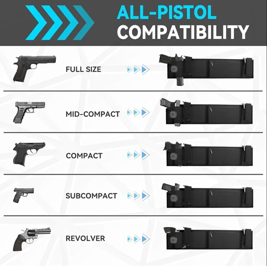 Tactical Waist Band Holster Conceal Belt Fits Glock 19 17 42 43 S&W ...