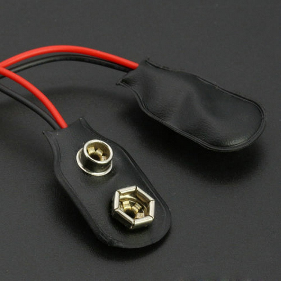 PP3 9V Battery Snap Clip Connector Cable 90mm 10-100X 9 Volt MN1604 ...