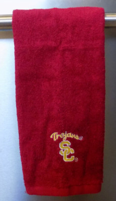 USC Southern Cal Trojans 100% Cotton Hand Towels Team Color Embroidered ...