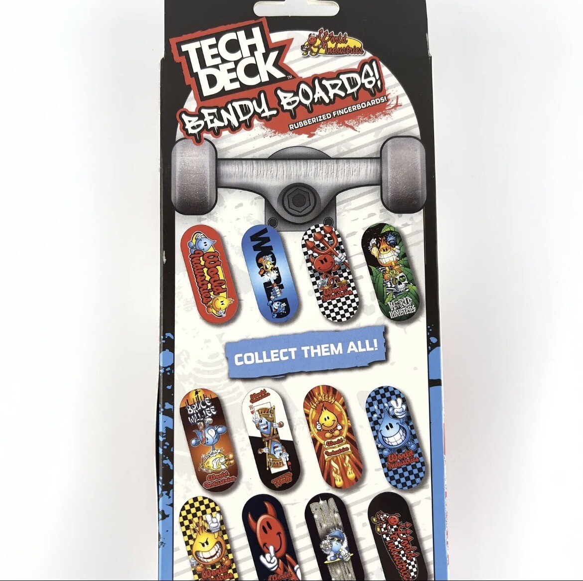 Tech Deck Bendy Boards 5 Pack Working Wheels Rubberized Fingerboards ...