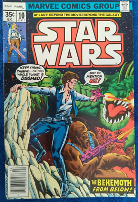 STAR WARS #10. MARVEL, 1978. BEHEMOTH FROM BELOW! 8.5 VERY FINE+ ...