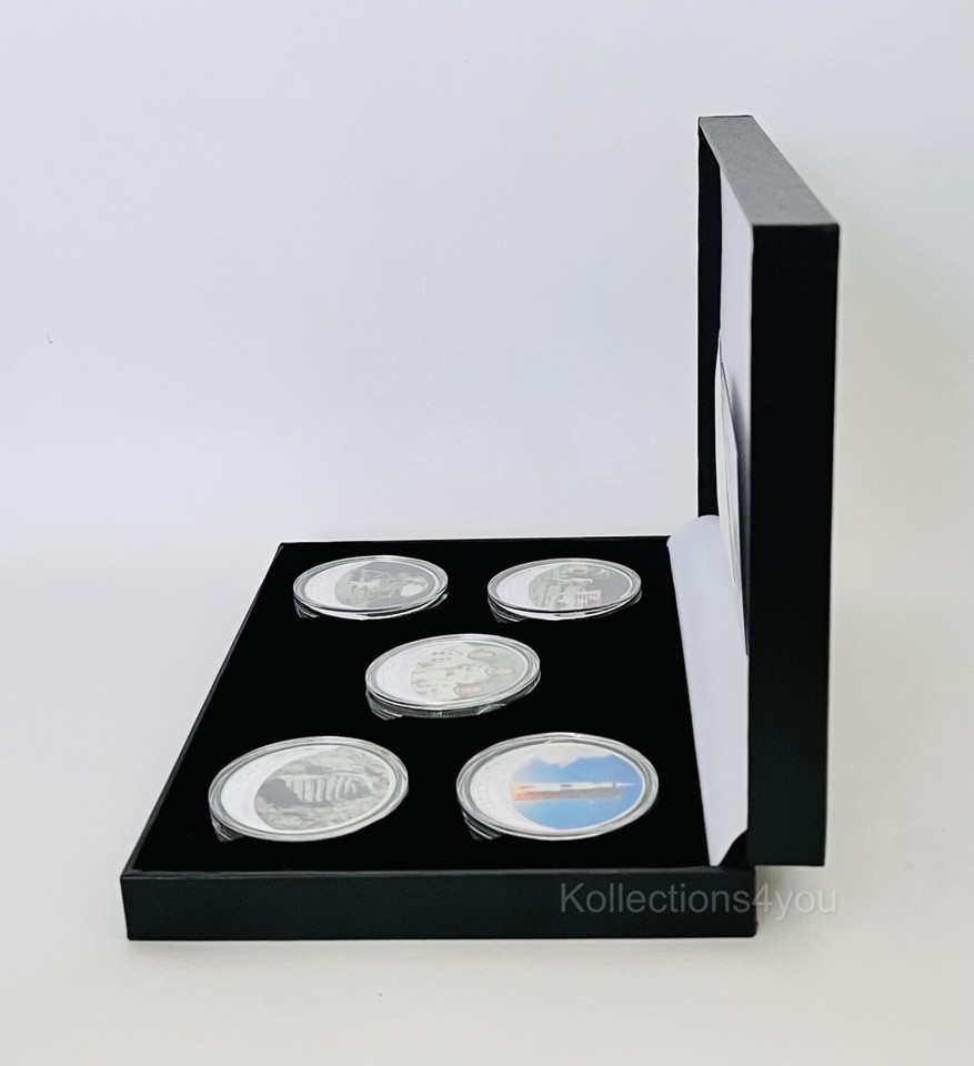 1969 Apollo 11 Moon Landing 50th Anniversary Silver Coins Neil ...