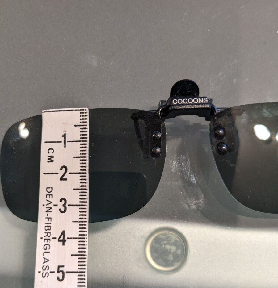 COCOONS SUNWEAR Clip On Polarized Sunglasses Mid-Gray with Case | eBay