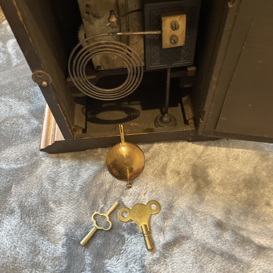 Antique German Junghans Clock Mantel Clock Bracket Clock | eBay Australia