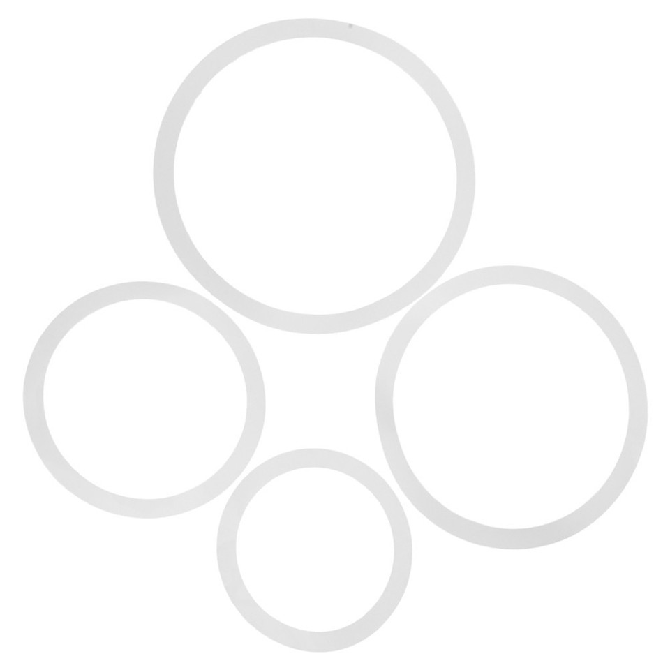 4 Pcs Anello Per Sordina Rullante Silenziatori Fusti Accessori ...