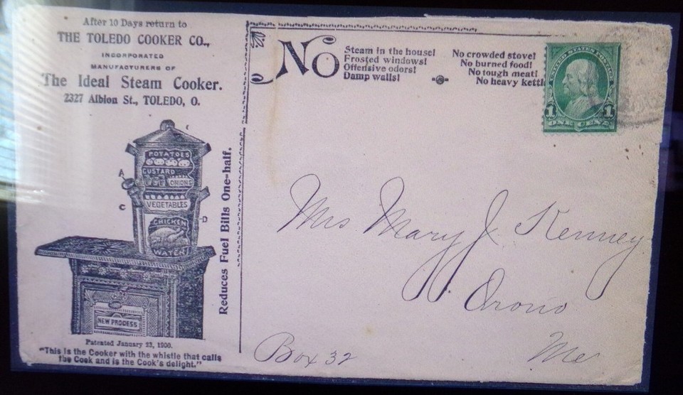 The Toledo Cooker Co. Pat'd. 1900 Antique Stove Steamer Cooker-Toledo ...