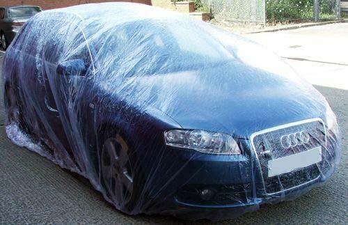 Clear Builders Polythene Plastic Sheeting Roll TPS 25m x 4m QUICK ...