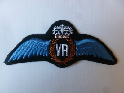 RAF VR SENIOR FLYING INSTRUCTORS PILOTS WINGS WITH Q/C. EMBROIDERED ...