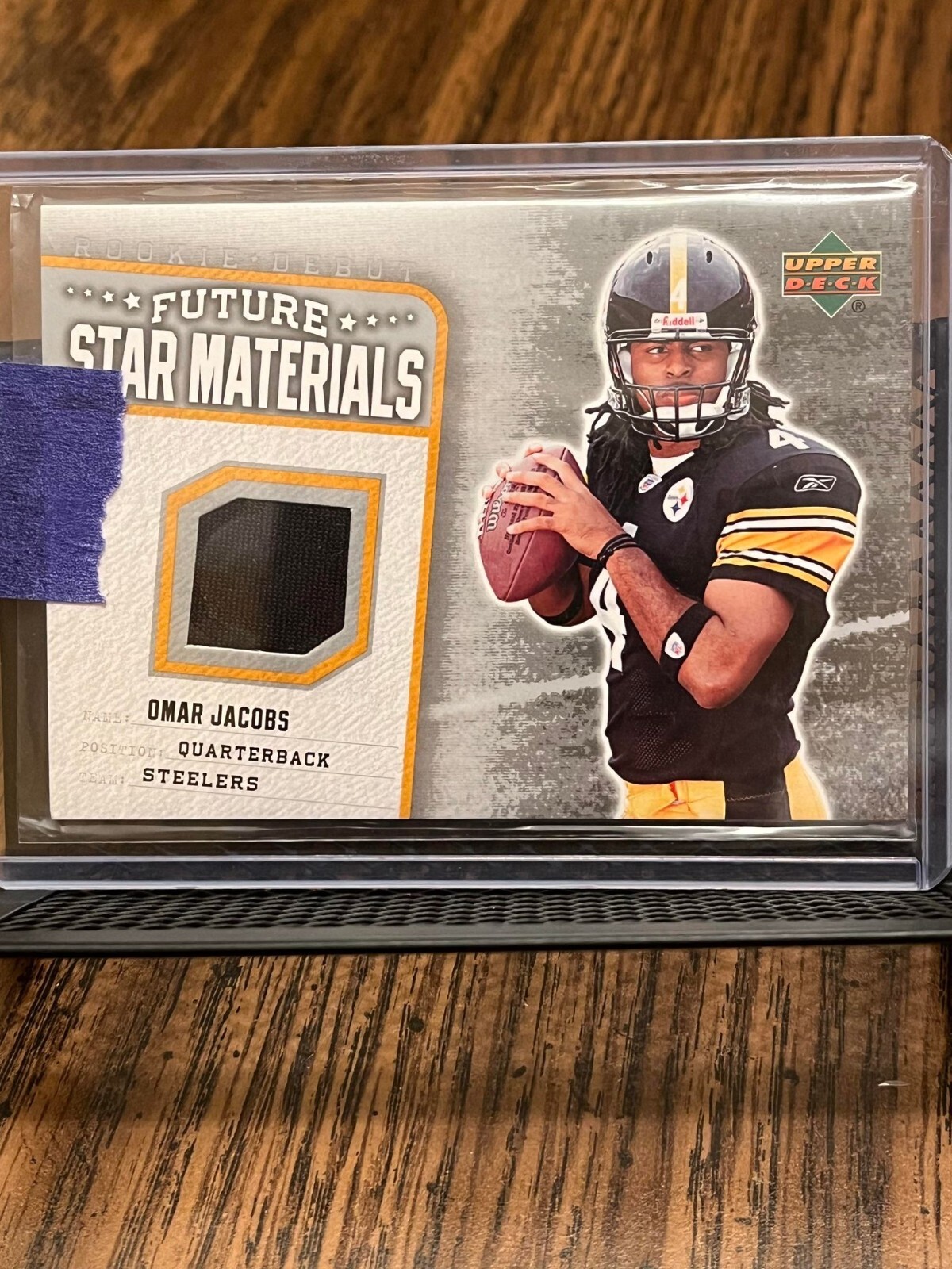 OMAR JACOBS 2006 UD ROOKIE DEBUT "FUTURE STAR MATERIALS" WORN JERSEY ...