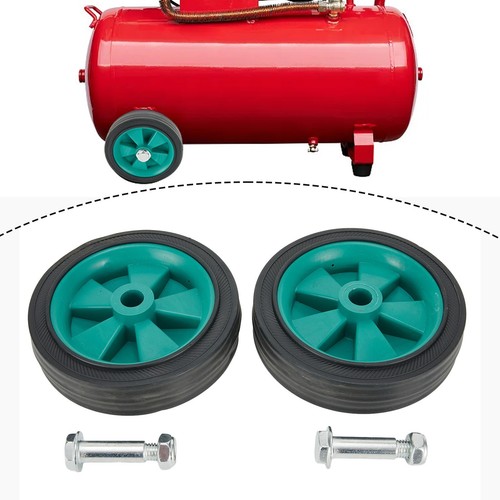 Green Air Compressor Caster Wheels 5 Inch Shockproof & Silent (66 ...