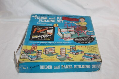 Kenner Girder & Panel Building Set No. 1 Vintage 1957 Original Box ...