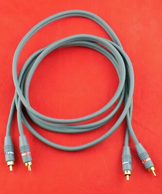 Monster Interlink 100 RCA Audio Cable CHOOSE Single or Pair and Length ...