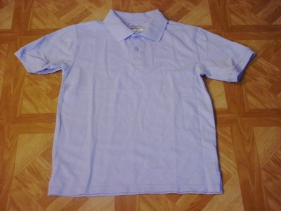 George Boys School Uniform Baby Blue Short Sleeve Polo Shirt 10-12 ...