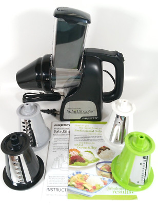 Presto 02970 Professional Salad Shooter Electric Slicer Shredder Black ...