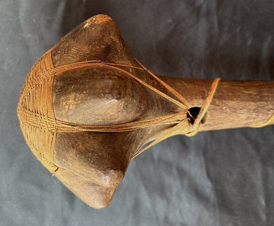 RARE ANTIQUE RENNELL- BALLONA ISLANDS WOOD THROWING CLUB WEAPON SOLOMON ISLANDS | eBay