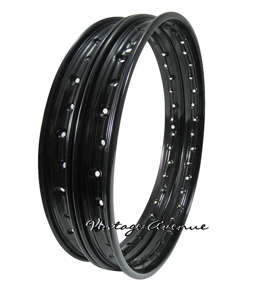 GENUINE ORIGINAL D.I.D. DID FRONT+REAR *BLACK* DID WHEEL RIM 17X1.40-B ...