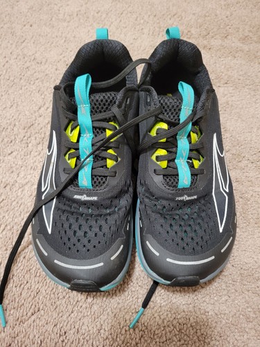Women's Altra Torin 4 Black/Teal Foot Shape Running Shoes Size 8 Wide ...