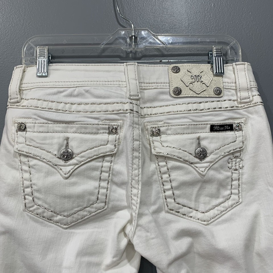 Miss Me Signature Skinny Mid-Rise Embellished Womens Jeans 28 | eBay