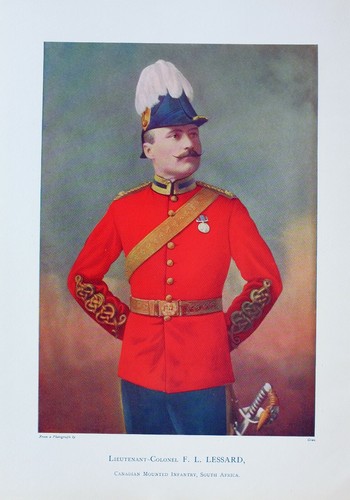 1900 BOER WAR PRINT LIEUTENANT COLONEL LESSARD CANADIAN MOUNTED ...