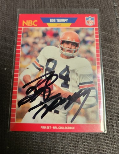 BOB TRUMPY Autograph Signed 1989 NFL Pro Set Cincinnati Bengals HOF | eBay