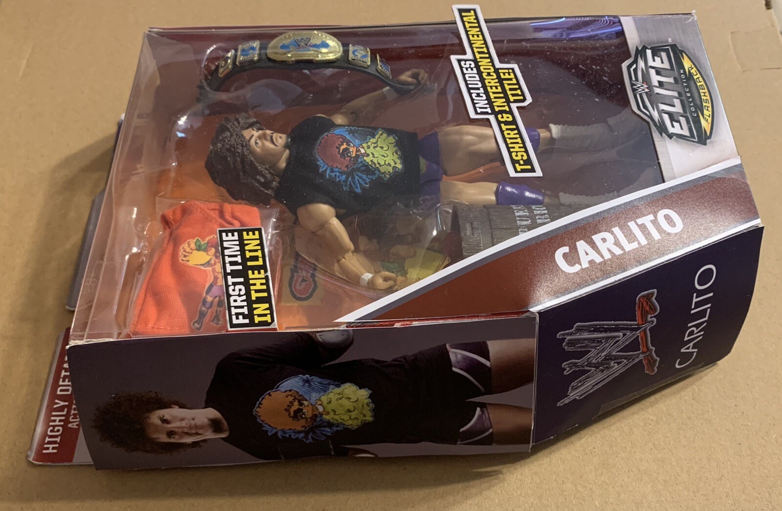 WWE Mattel Custom Carlito Action Figure with Custom Packaging and Bonus ...