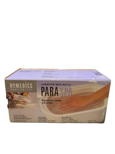 HoMedics ParaSpa - Paraffin Wax Refill 2 Lbs Wax & 20 Liners New Open ...