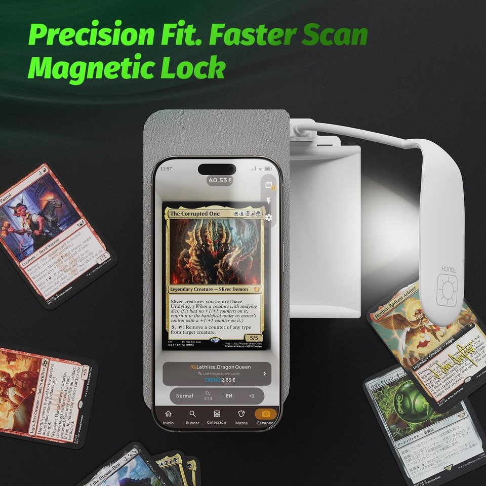 Card Scanner Pro for Trading Cards – MTG & TCG Card Scanner Stand with ...