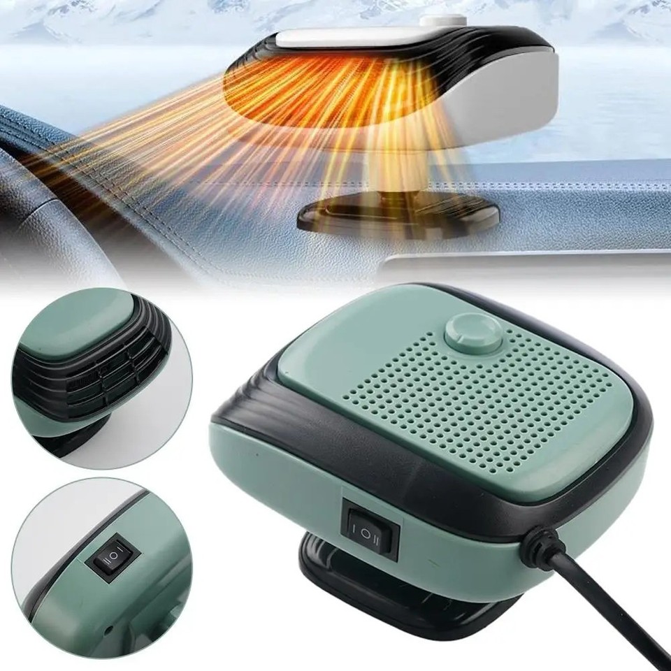 Car Heater Defroster 12V Windshield Defogger 360° Rotation Heating ...