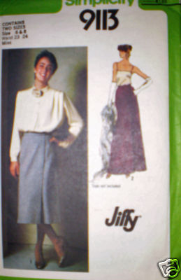 9113 Vintage Simplicity Sewing Pattern 1970's Front Wrap Skirt 6 8 | eBay