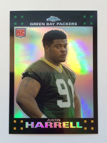 2007 TOPPS CHROME JUSTIN HARRELL ROOKIE REFRACTOR #TC228 | eBay