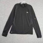The North Face Men Sweatshirt Large Black Vapor Wick Flight Series 1/4 ...