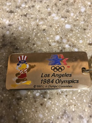 1984 Olympics Keychain Los Angeles Key Ring LA 84 Games of the XXIII ...