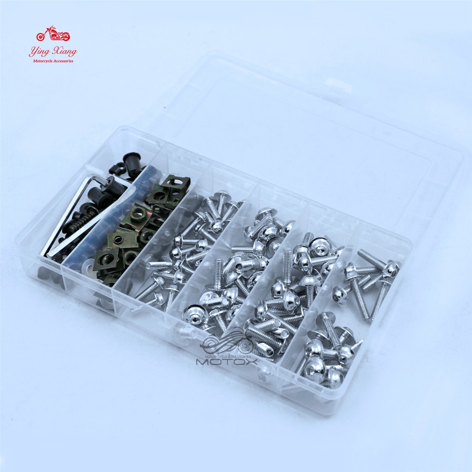 Fit For Yamaha YZF-R1 R6 R15 R3 FZ1 FZ6 FJR1300 Complete Fairing Bolt ...