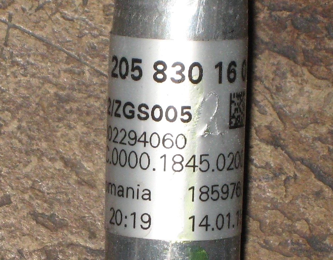 2015 2016 MERCEDES C300 C63 A/C REFRIGERANT SUCTION HOSE, PART ...