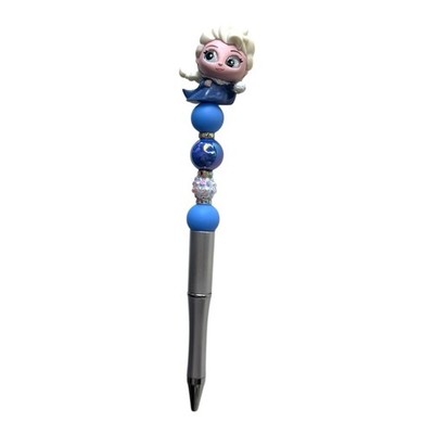 Disney Doorable Princess Elsa Frozen Characters Beaded Pen Handmade 7 ...