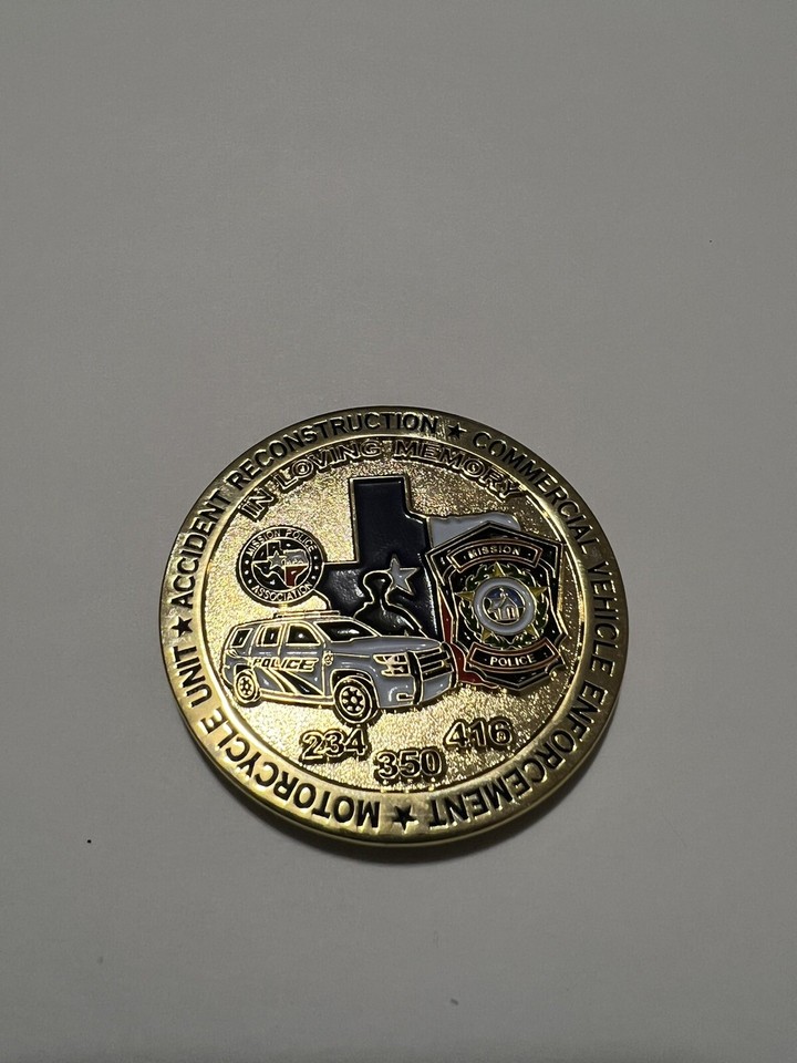 Mission Texas Accident Reconstruction Police Challenge Coin | eBay