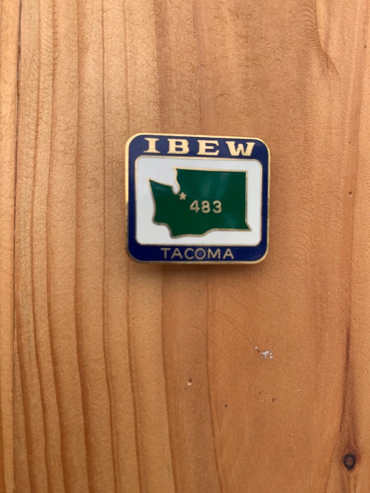 IBEW Lapel Pin Local 483 Tacoma - Free Shipping | eBay