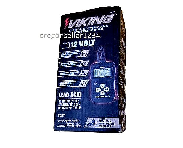 Viking digital battery and system tester Diagnose 12 v Brand New | eBay