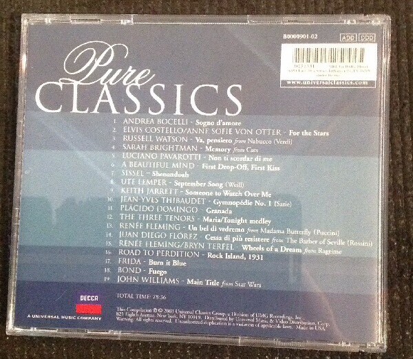 Pure Classics CD Various Artists Classical Compilation BMG V/A 2003 | eBay
