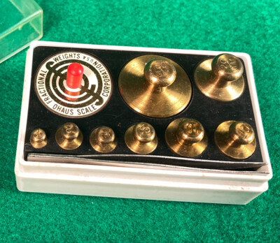 Vintage Ohaus Scale Metric Weight Set With Case | eBay