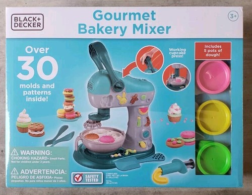 Black & Decker Kids Toy Gourmet Bakery Mixer w/ Working Cupcake Press ...