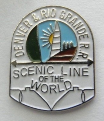 DRG DENVER RIO GRANDE RAILWAY US RAILROAD LAPEL PIN BADGE 1 INCH | eBay