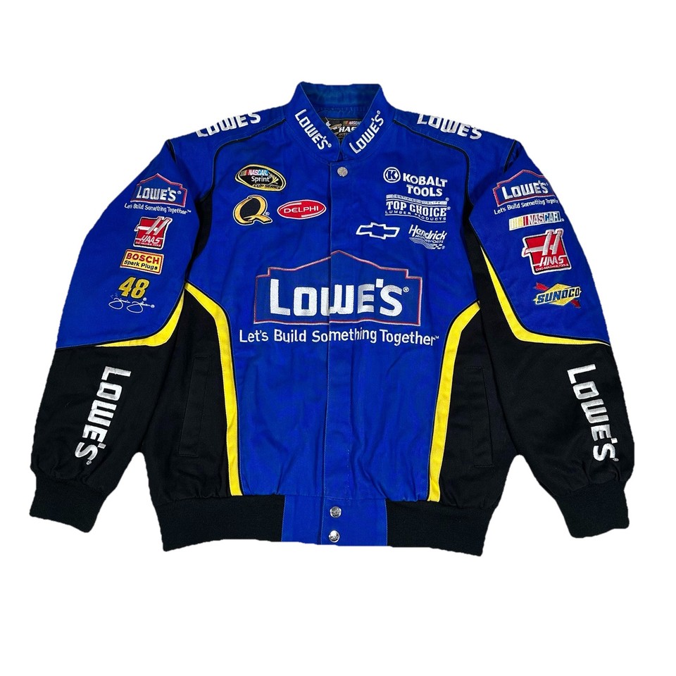 Vintage Jimmie Johnson Lowes Nascar Chase Authentic Drivers Line Jacket ...