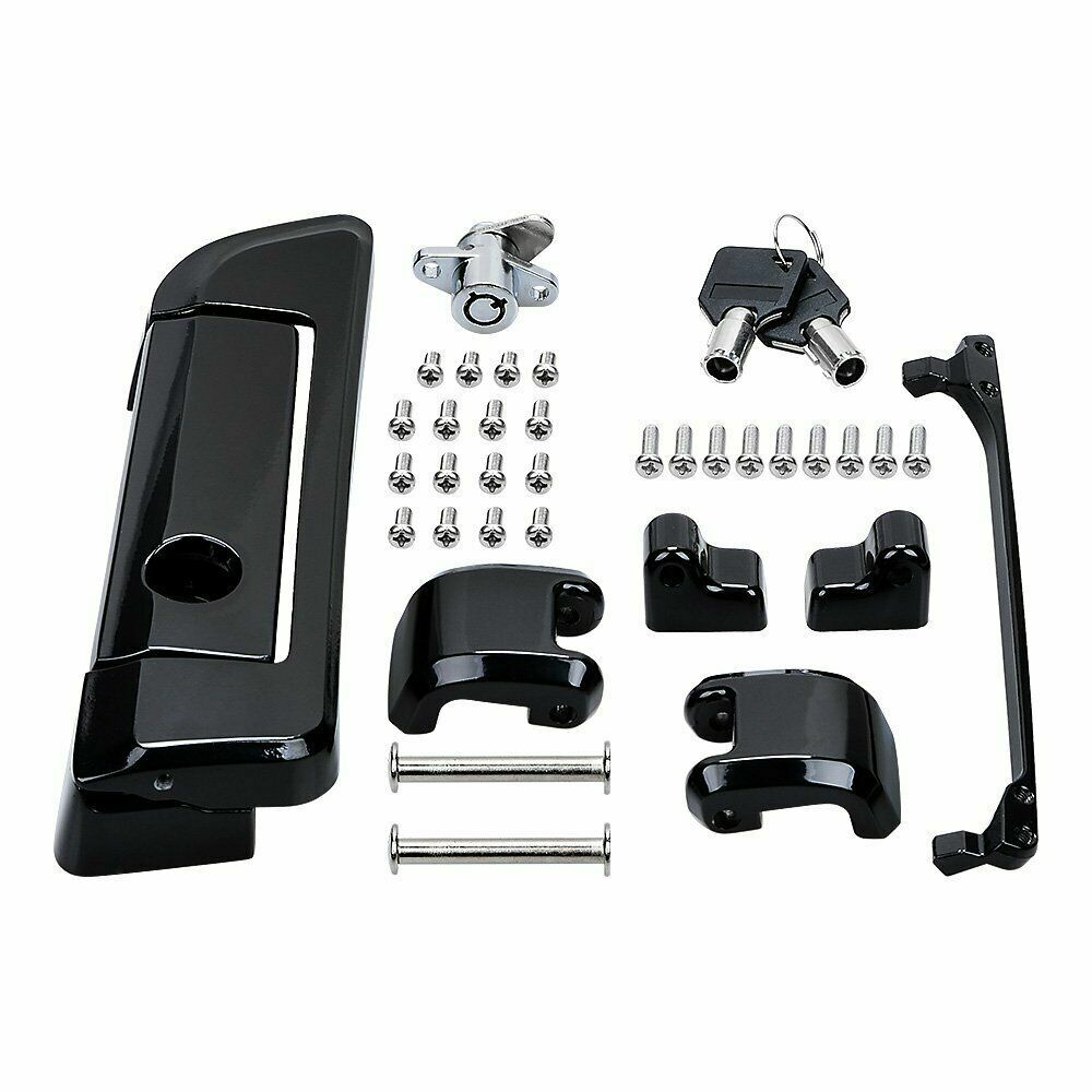 Harley Davidson Fiberglass Speaker Tour Pak Complete W/ Latches & Back ...